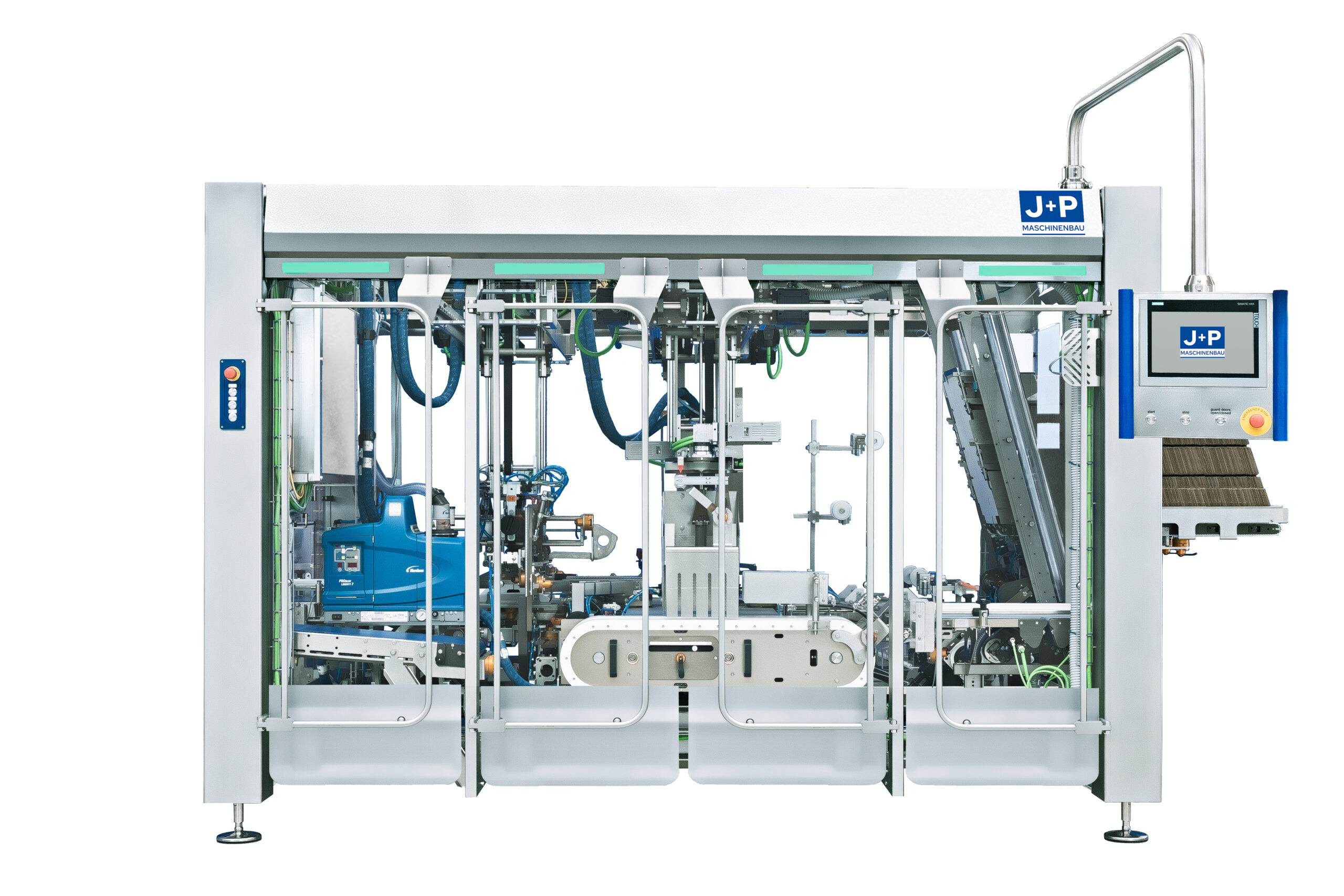 Compact end of line packaging machines » J+P MaschinenbauJ+P Maschinenbau